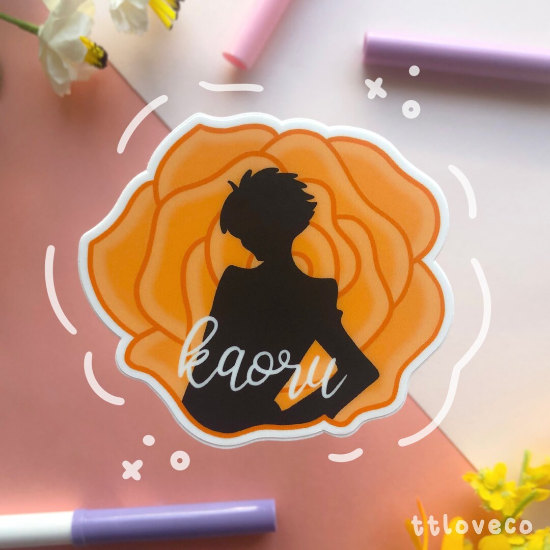 Rose Sticker Kaoru Silhouette Sticker Anime Host Club Kawaii Host Twins ...