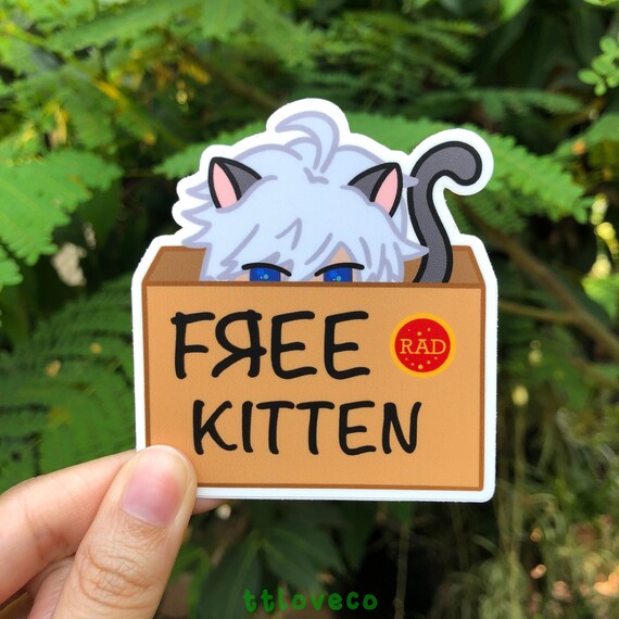 Otome Game Mammon Free Kitten Sticker // anime // obey me // - Etsy España
