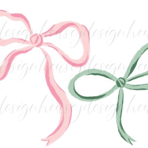 Bow Ribbon Illustrations Hand Drawn Coquette Invitation Birthday Girl ...