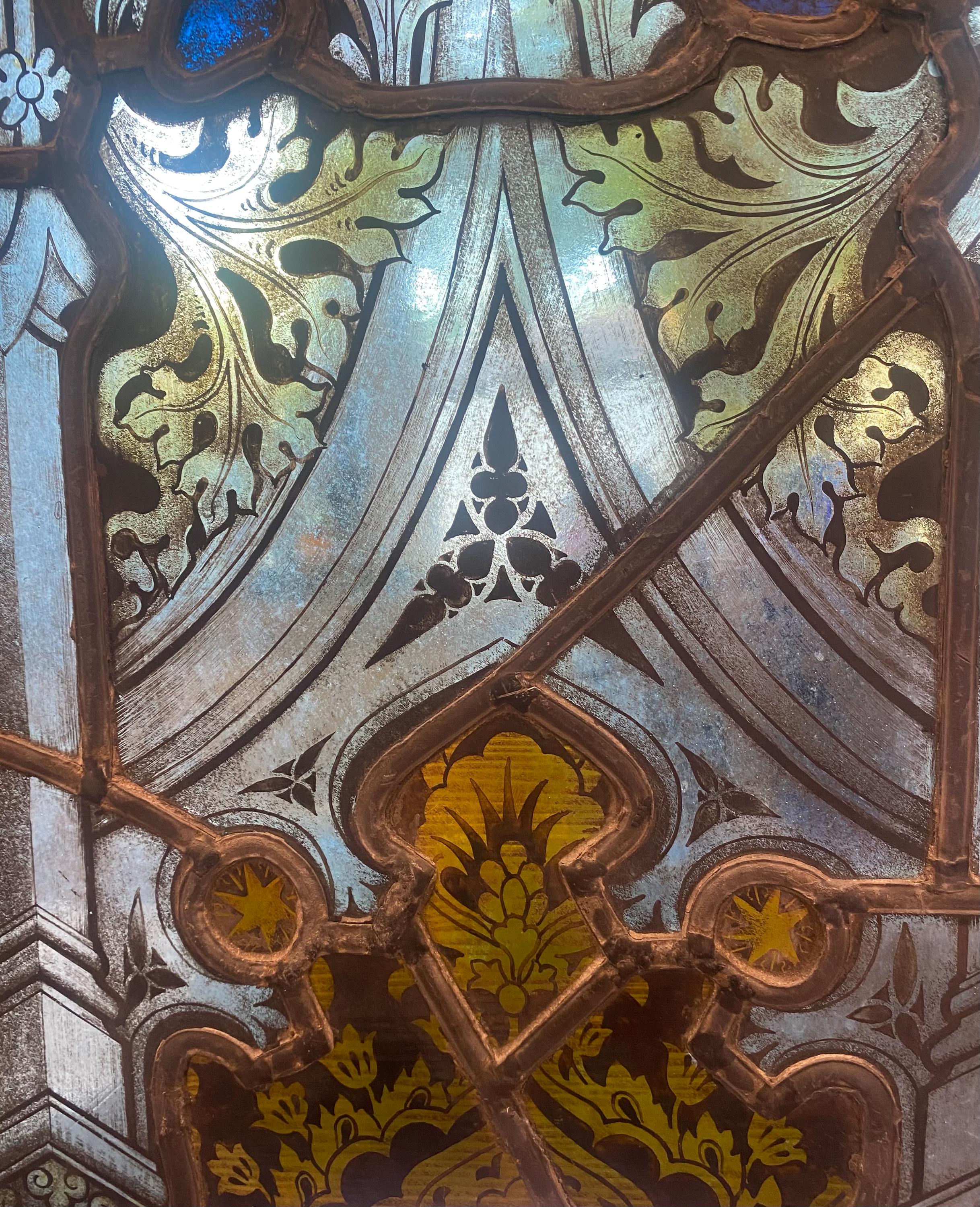 Original 19th Century English Antique Stained Glass Victorian Rescued ...