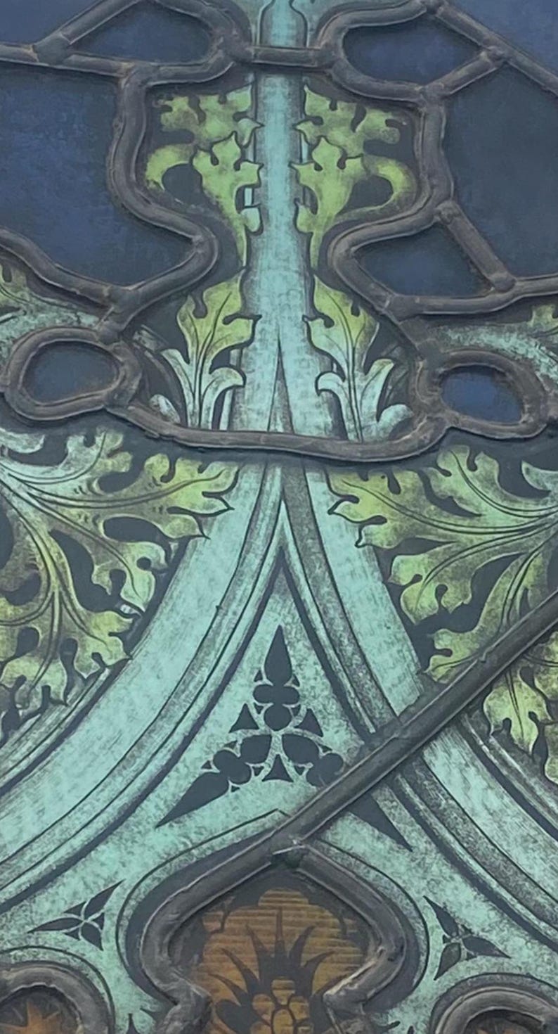 Original 19th Century English Antique Stained Glass Victorian Rescued ...