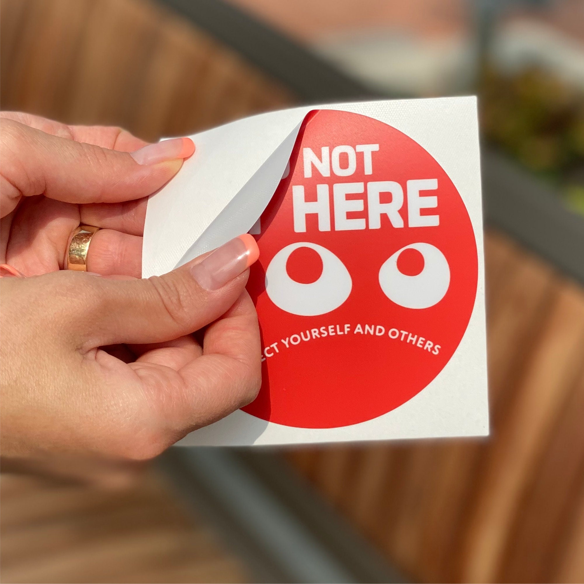 Do Not Sit Here Sticker Decal Seat Chair Sign Social - Etsy