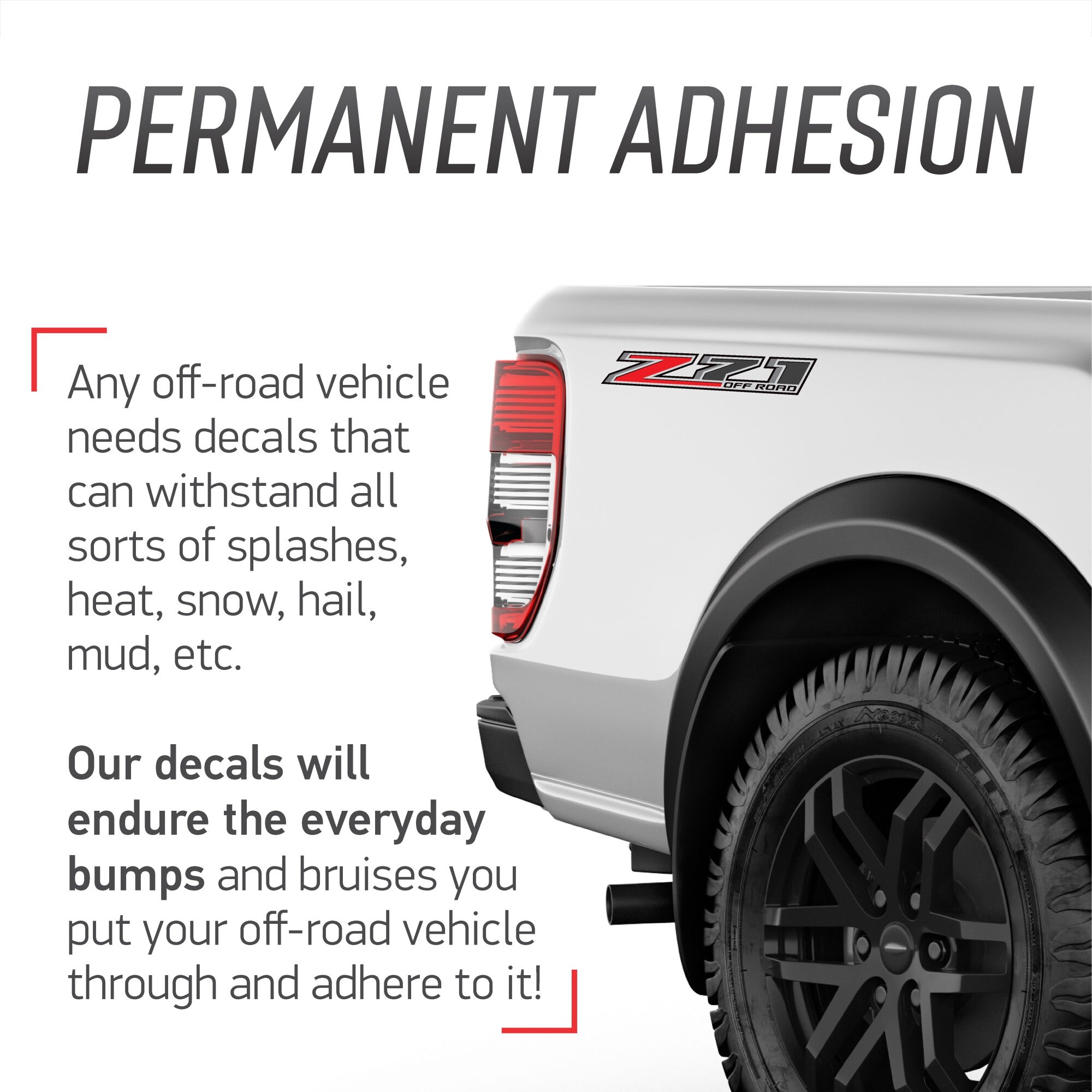 Z71 OFF ROAD Small Truck Decal Set of 2 Reflective or Vinyl - Etsy