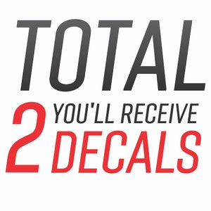 TRD SPORT TOYOTA Racing Development Truck Decal Set of 2 Clear Vinyl ...