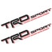 TRD SPORT TOYOTA Racing Development Truck Decal Set of 2 Clear Vinyl ...
