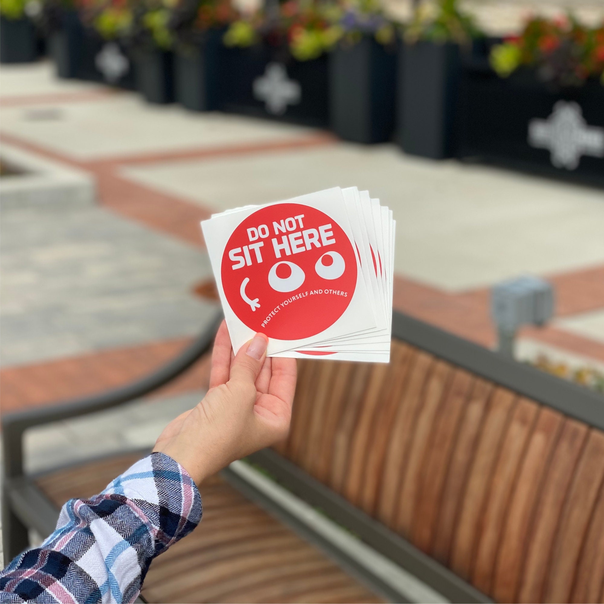 Do Not Sit Here Sticker Decal Seat Chair Sign Social - Etsy