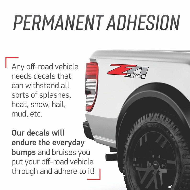 Z71 4x4 OFF ROAD Truck Decal Set of 2 Vinyl Stickers - Etsy