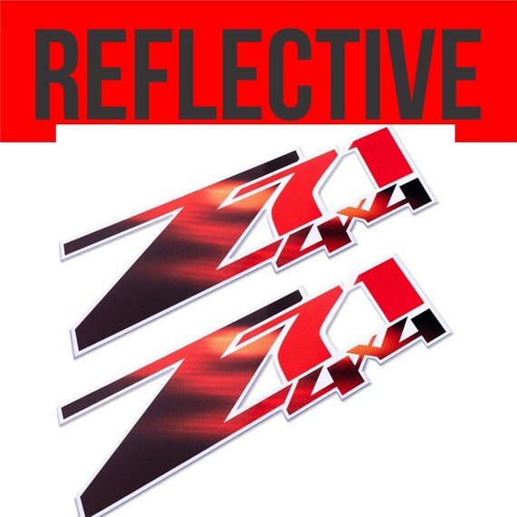 Z71 4x4 OFF ROAD Truck Decal Set of 2 Reflective Stickers - Etsy