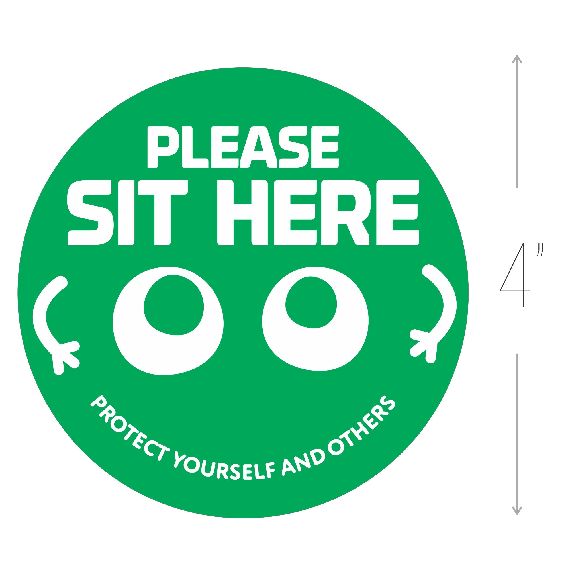 Sit Here Sticker Decal Seat Chair Sign Social Distancing for - Etsy