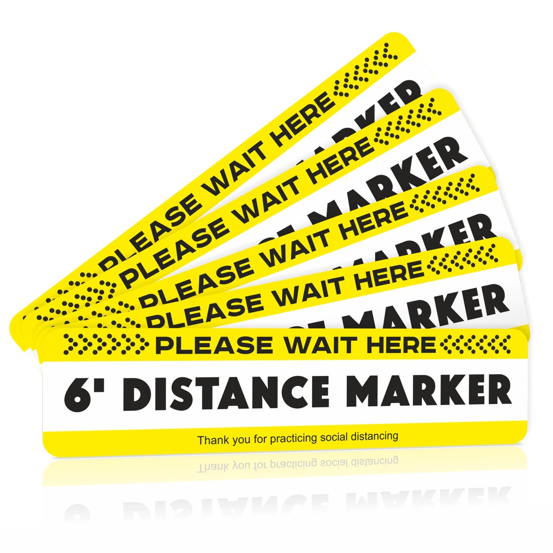 6 Feet Social Distance Markers Maintain Floor Signs Decals | Etsy