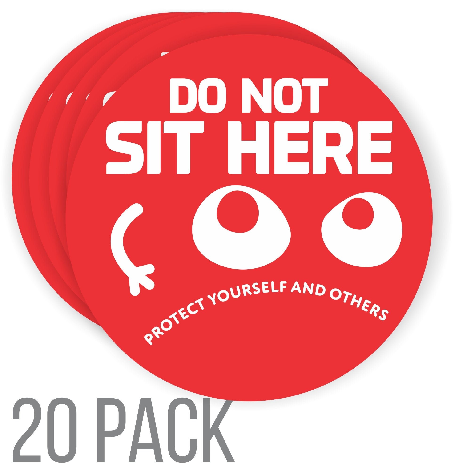 Do Not Sit Here Sticker Decal Seat Chair Sign Social - Etsy
