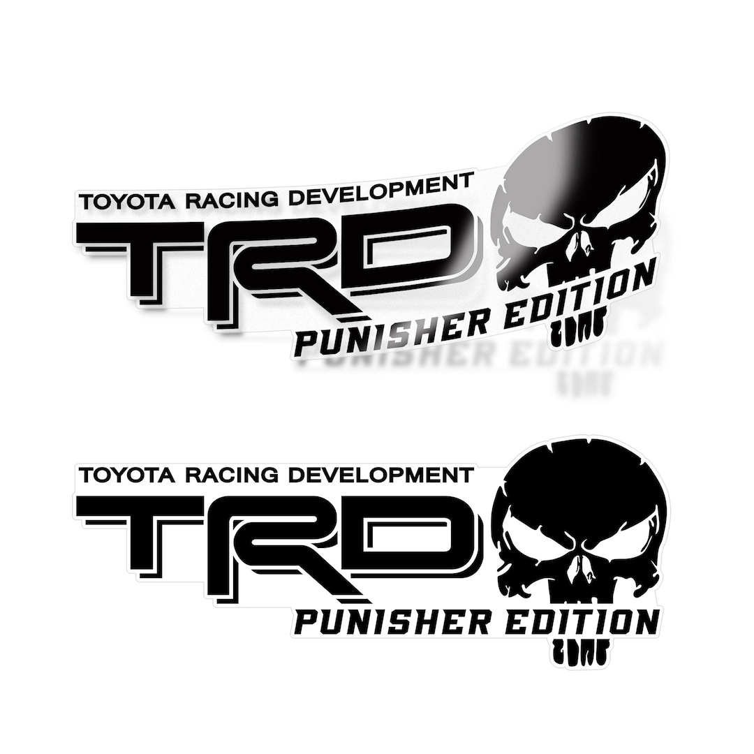 TRD OFF ROAD Punisher Edition Racing Development Truck Decals Set of 2 ...