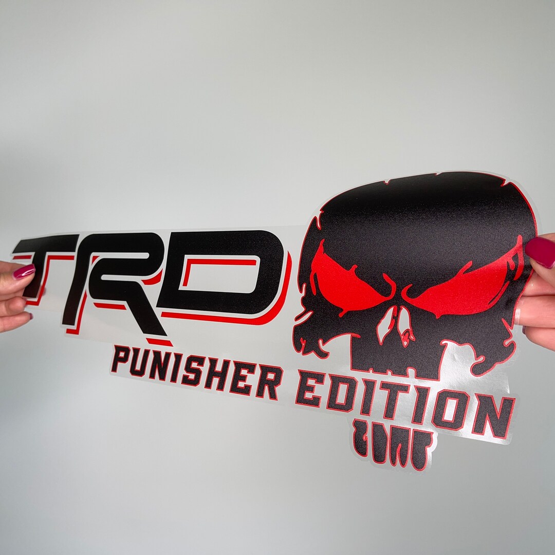 TRD OFF ROAD Punisher Edition Racing Development Truck Decals - Etsy