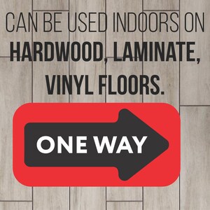 One Way Arrow Floor Decals 20 Pack Carpet | Anti-slip Directional Signs ...