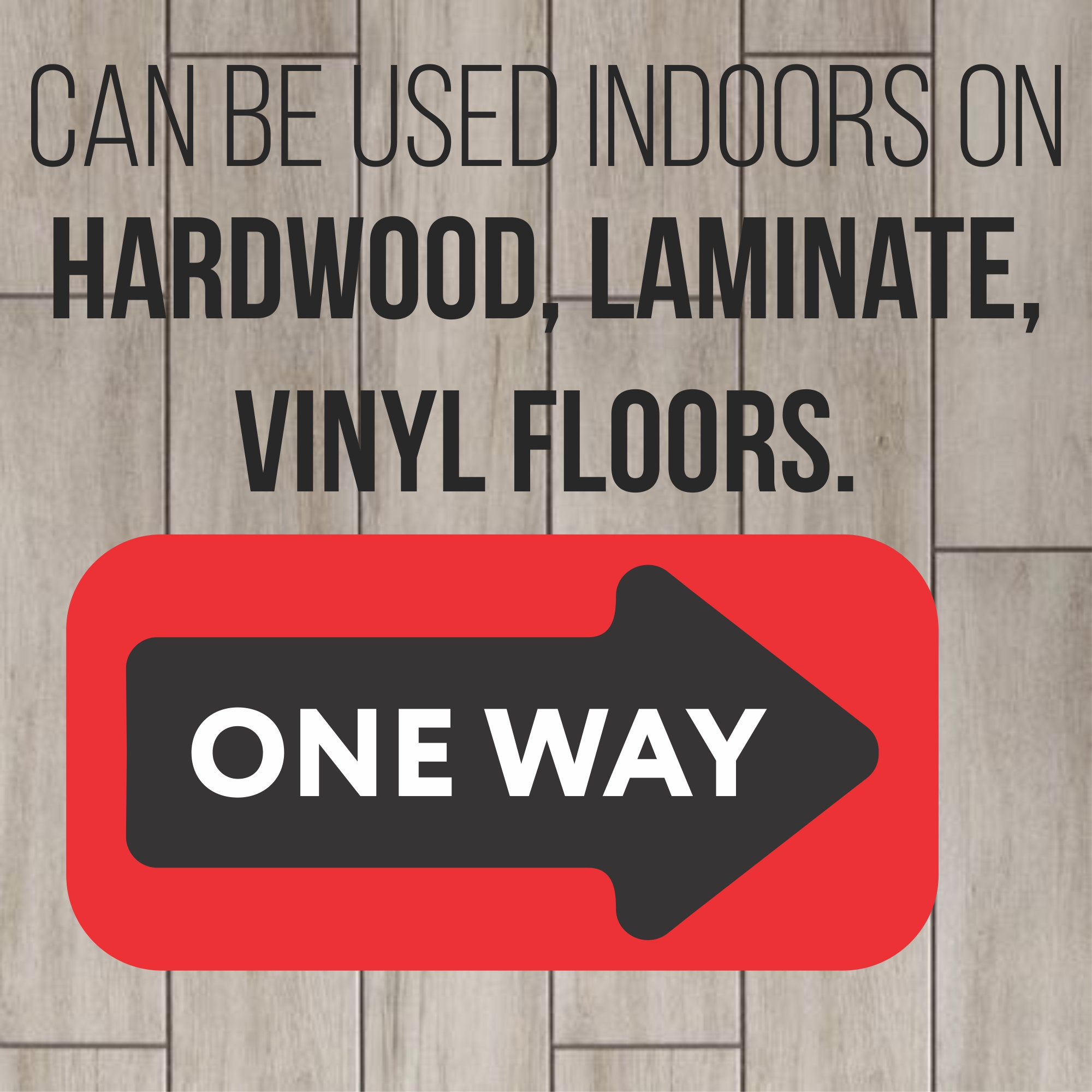 One Way Arrow Enter Floor Decals Stickers Directional Signs - Etsy