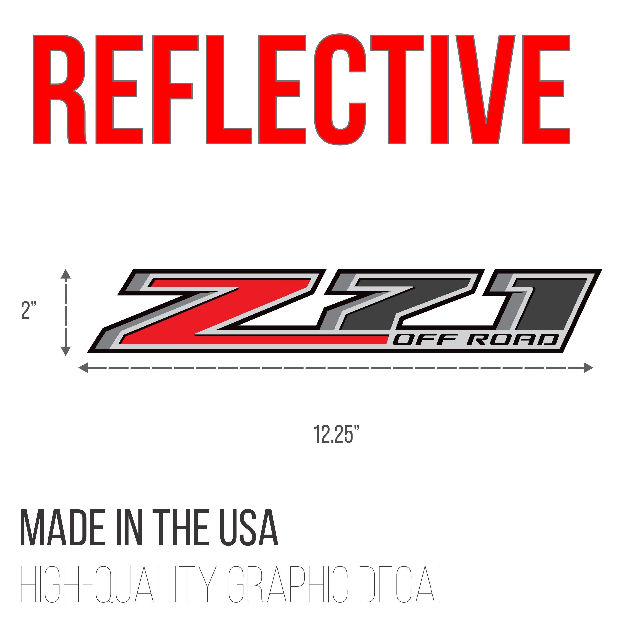 Z71 OFF ROAD Small Truck Decal Set of 2 Reflective or Vinyl - Etsy
