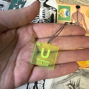 Uranium Element Tile Acrylic Ornament - Etsy