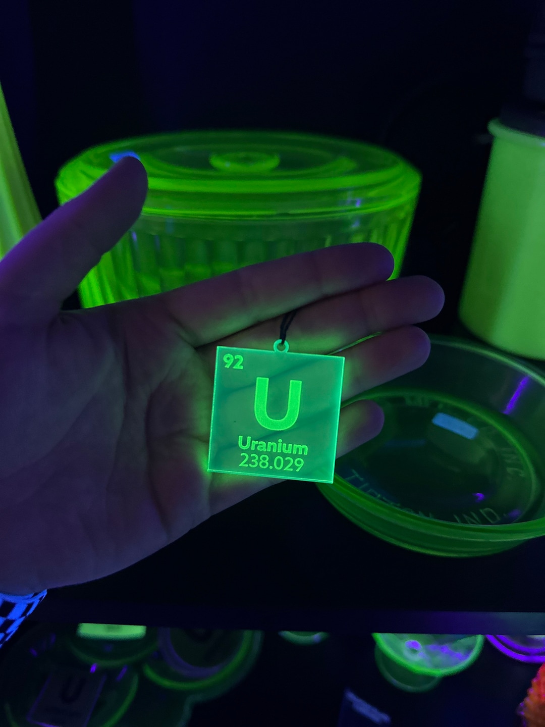 Uranium Element Tile Acrylic Ornament - Etsy