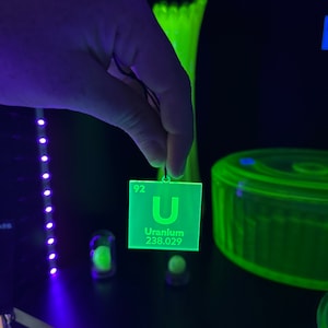 Uranium Element Tile Acrylic Ornament - Etsy