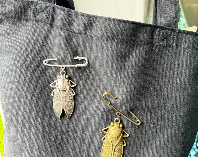 Beetle Tie Tack Dark Patina Insect Lapel Pin Brass Bug Hat Pin Creepy ...