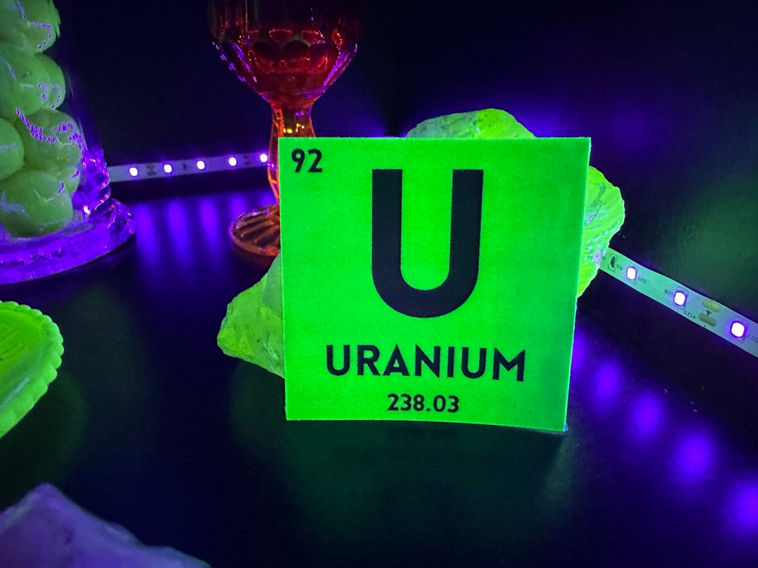 Uranium Glowing Element Sticker (green Version) - Etsy