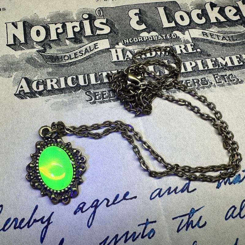 Uranium Glass Jewelry - Etsy