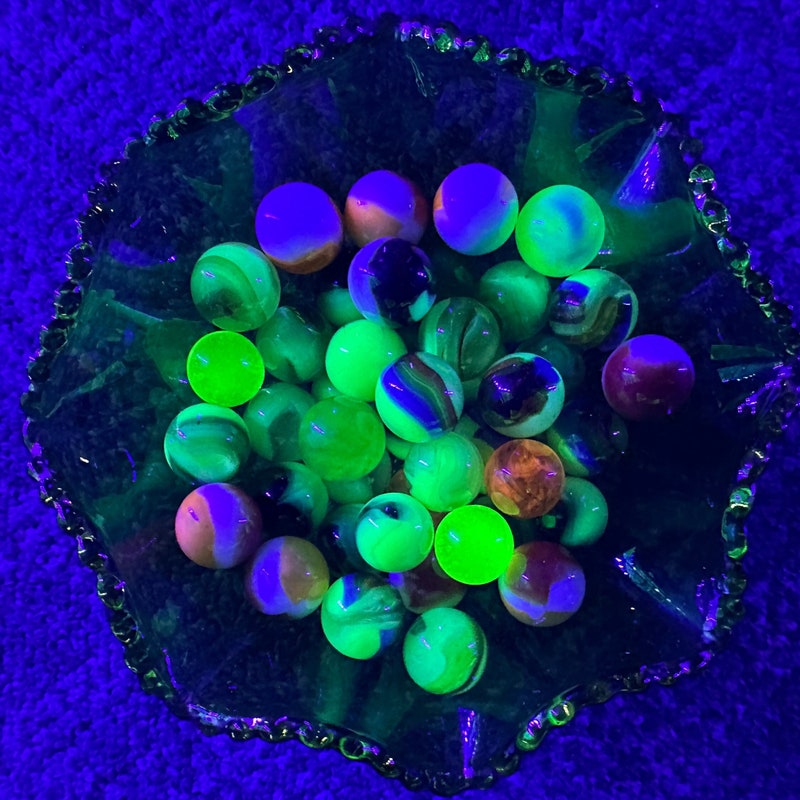 Uranium Glass Marbles - Etsy