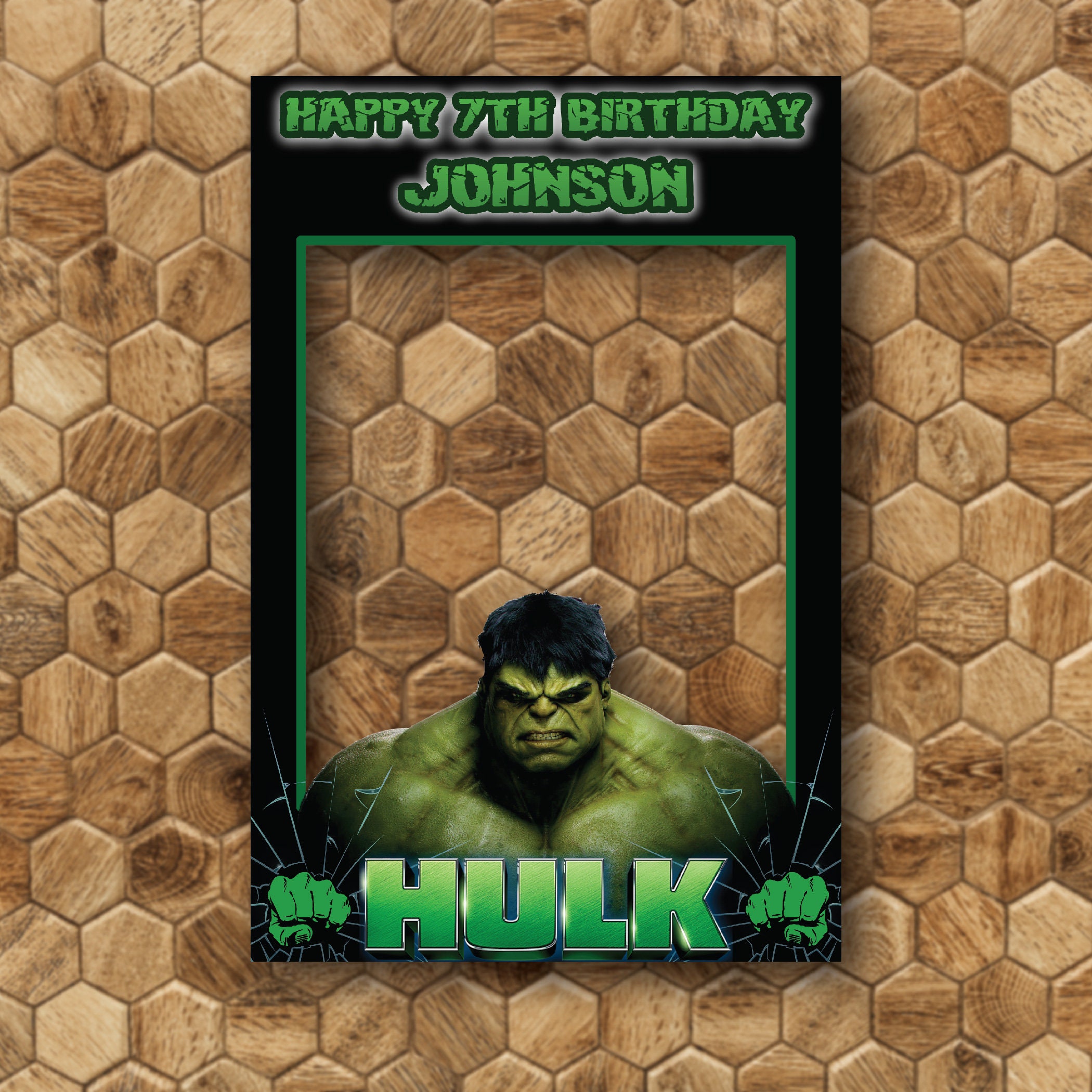 Hulk Photo Frame Hulk Birthday Frame Backdrop Hulk Party | Etsy