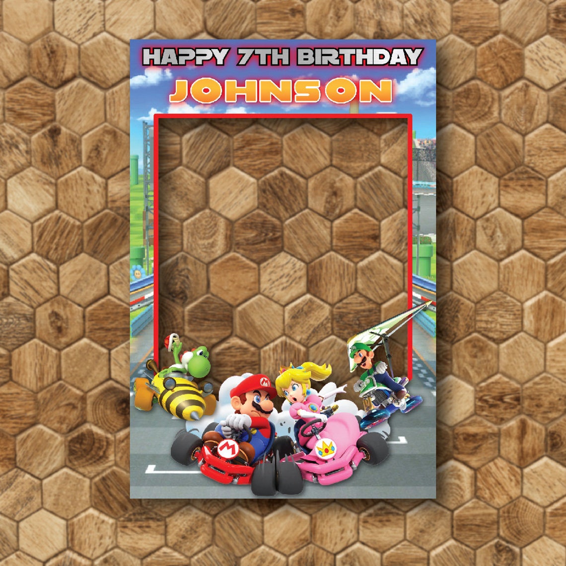 Mario Kart Photo Frame Mario Kart Selfie Frame Mario Kart | Etsy