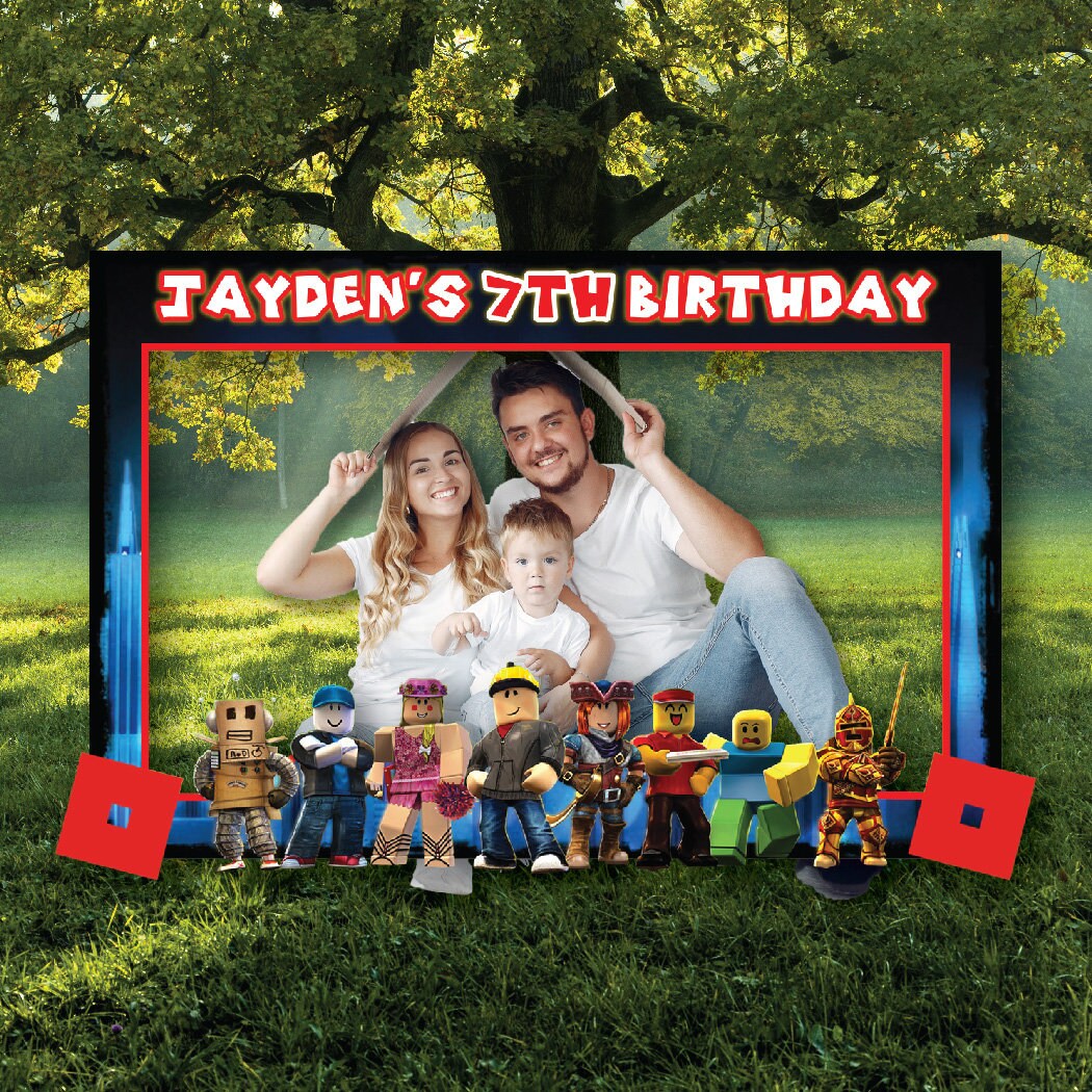 Roblox Photo Frame Roblox Birthday Frame Backdrop Roblox | Etsy
