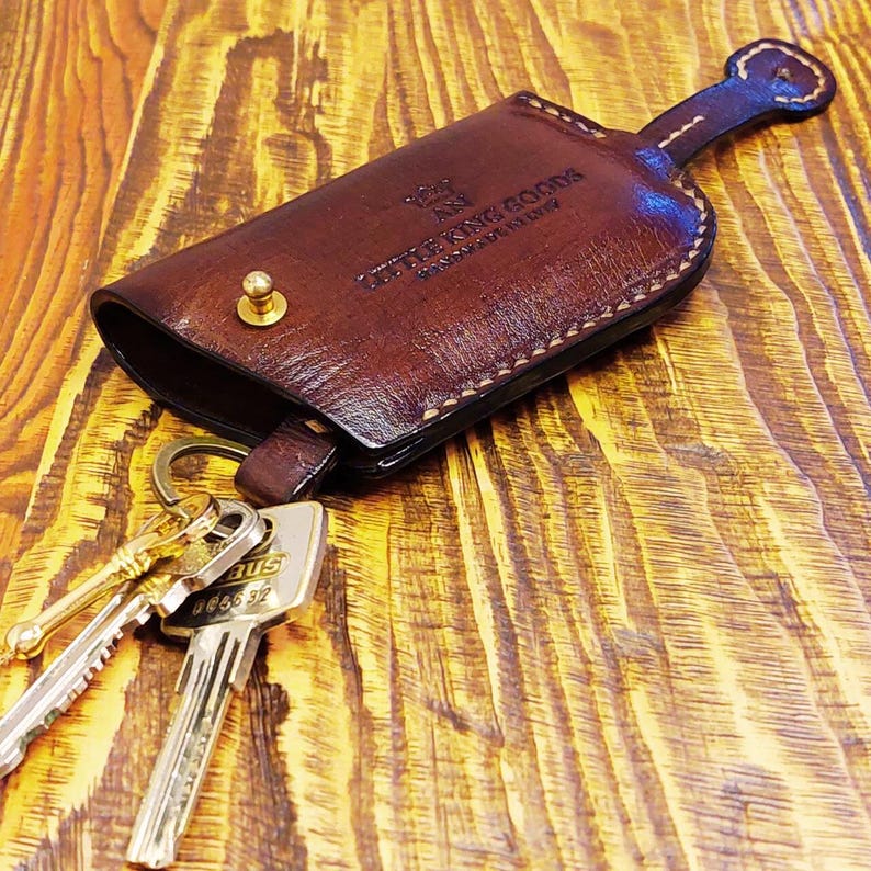 Key Holder Handcrafted Leather Key Organizer Vintage Leather Key Holder ...