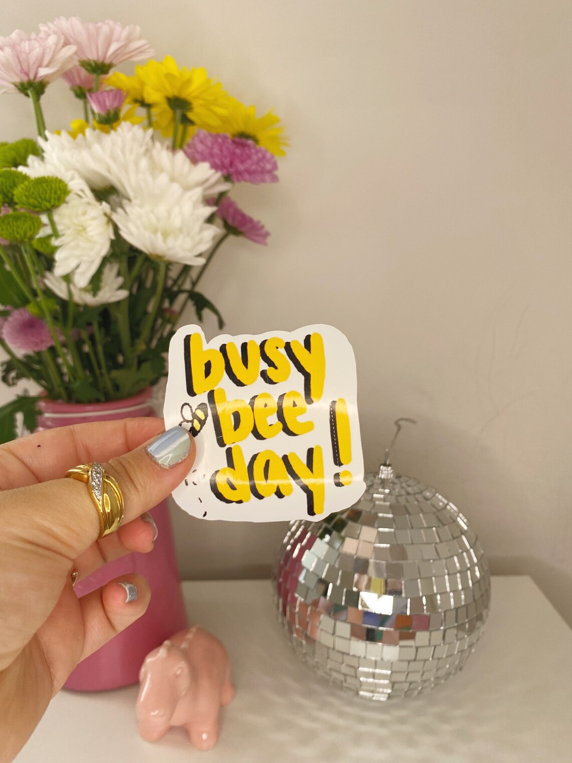 Busy Bee Day Sticker - Etsy
