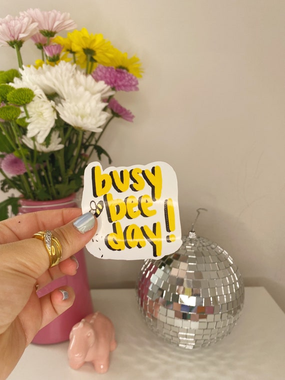 Busy Bee Day Sticker | Etsy
