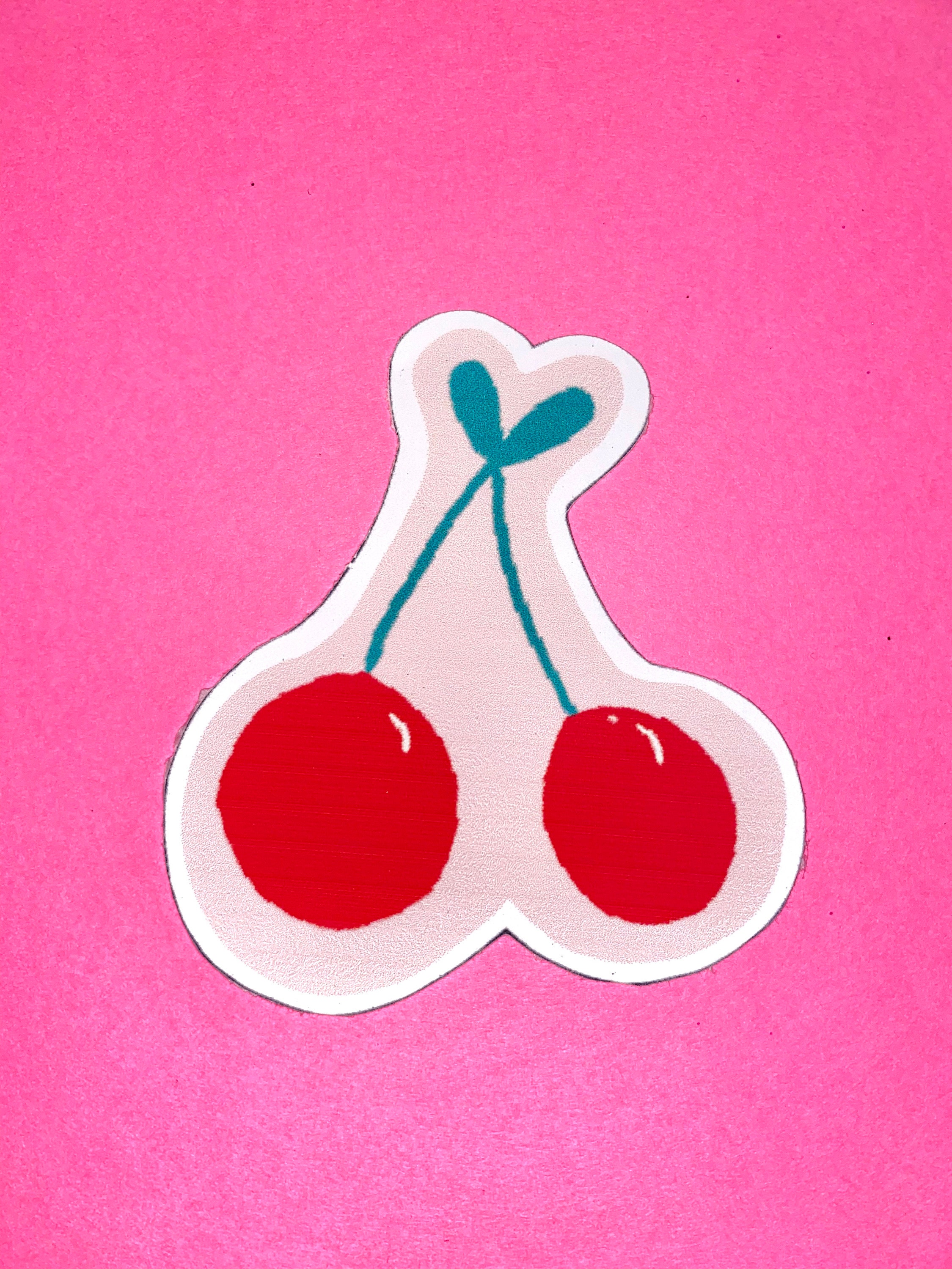 Cherry Sticker - Etsy