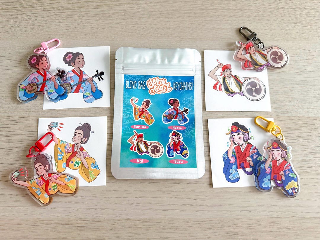 Okinawan Original Character Keychain Mystery Bag - Etsy