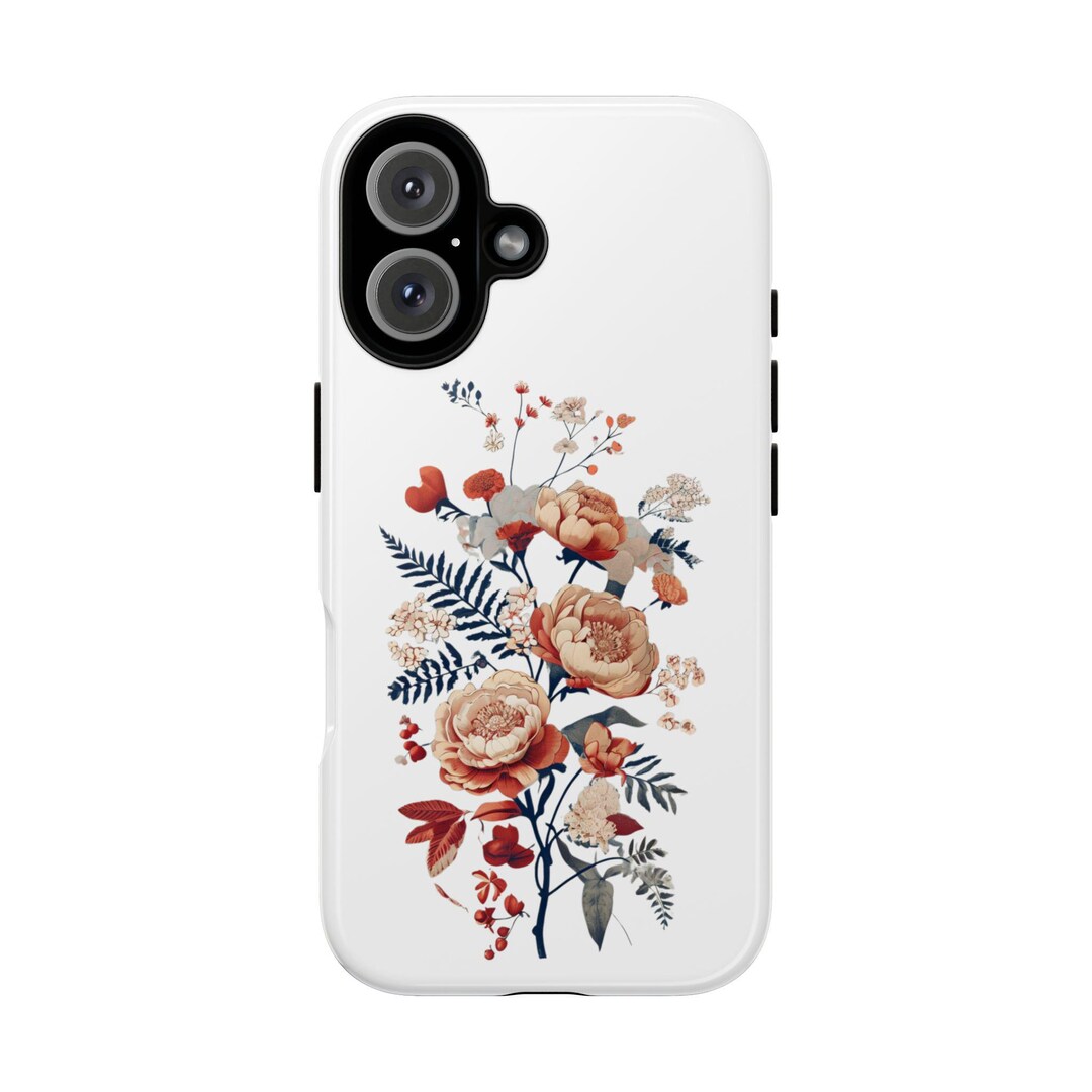 Retro Floral iPhone Case | Tough Cases, Phone Cover, Floral Design ...