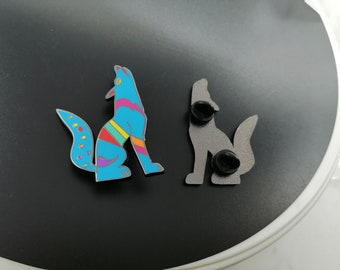Coyote Enamel Pin - Etsy