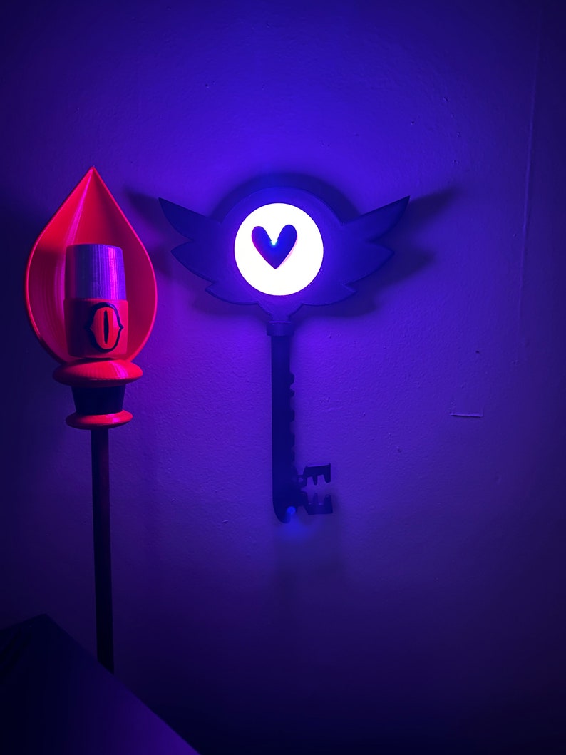 Hazbin Hotel Charlie Key Lamp – 16 Color LED Room Decor (charger ...