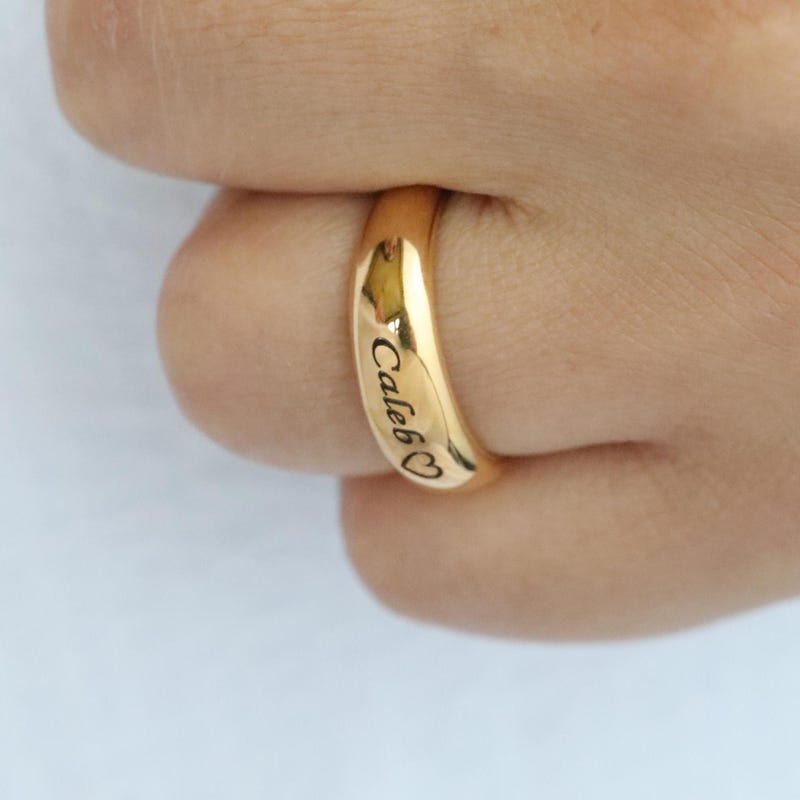 Engraved Ring - Etsy