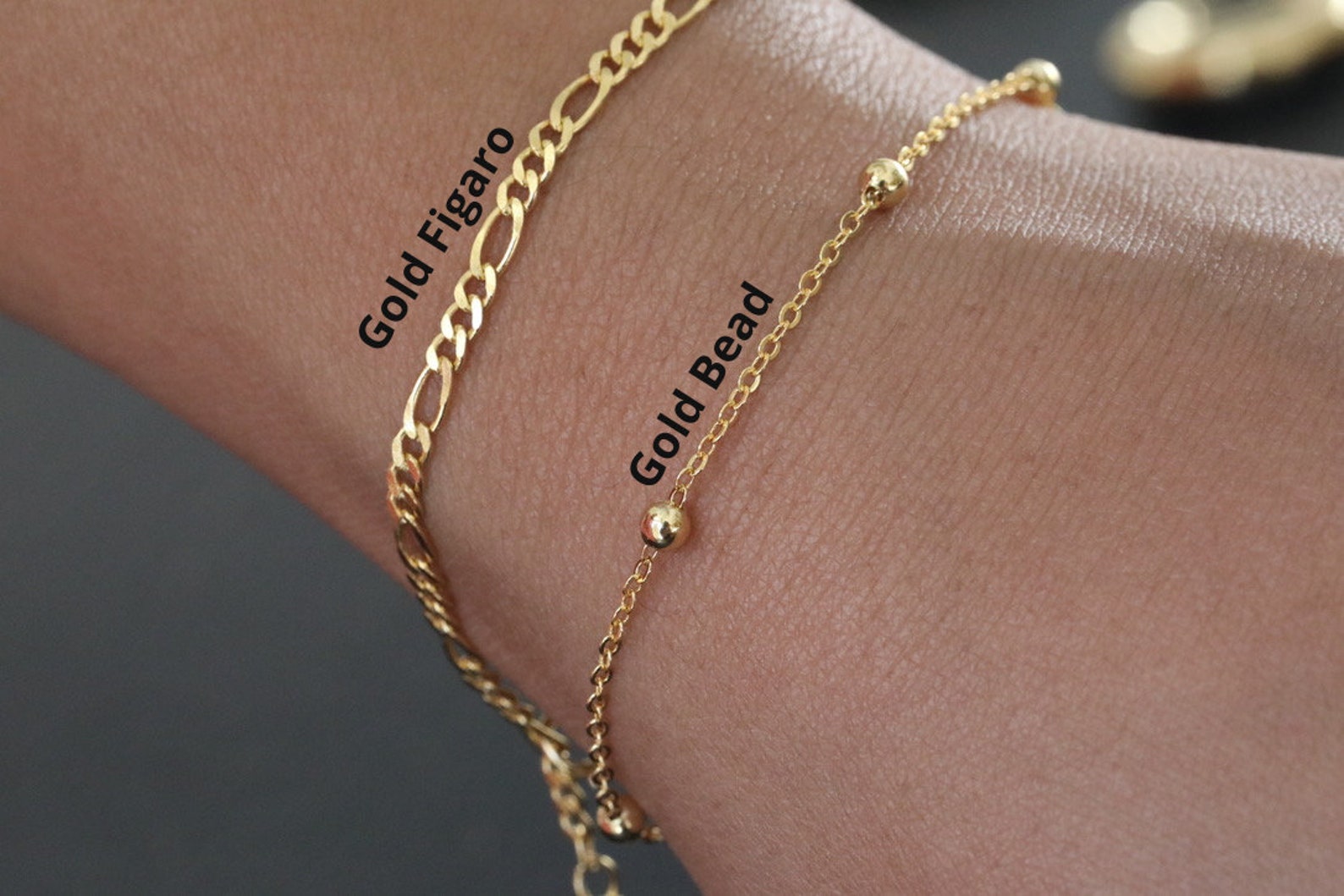 14K Gold Bracelet Gold Link Chain Bracelet Gold Filled - Etsy