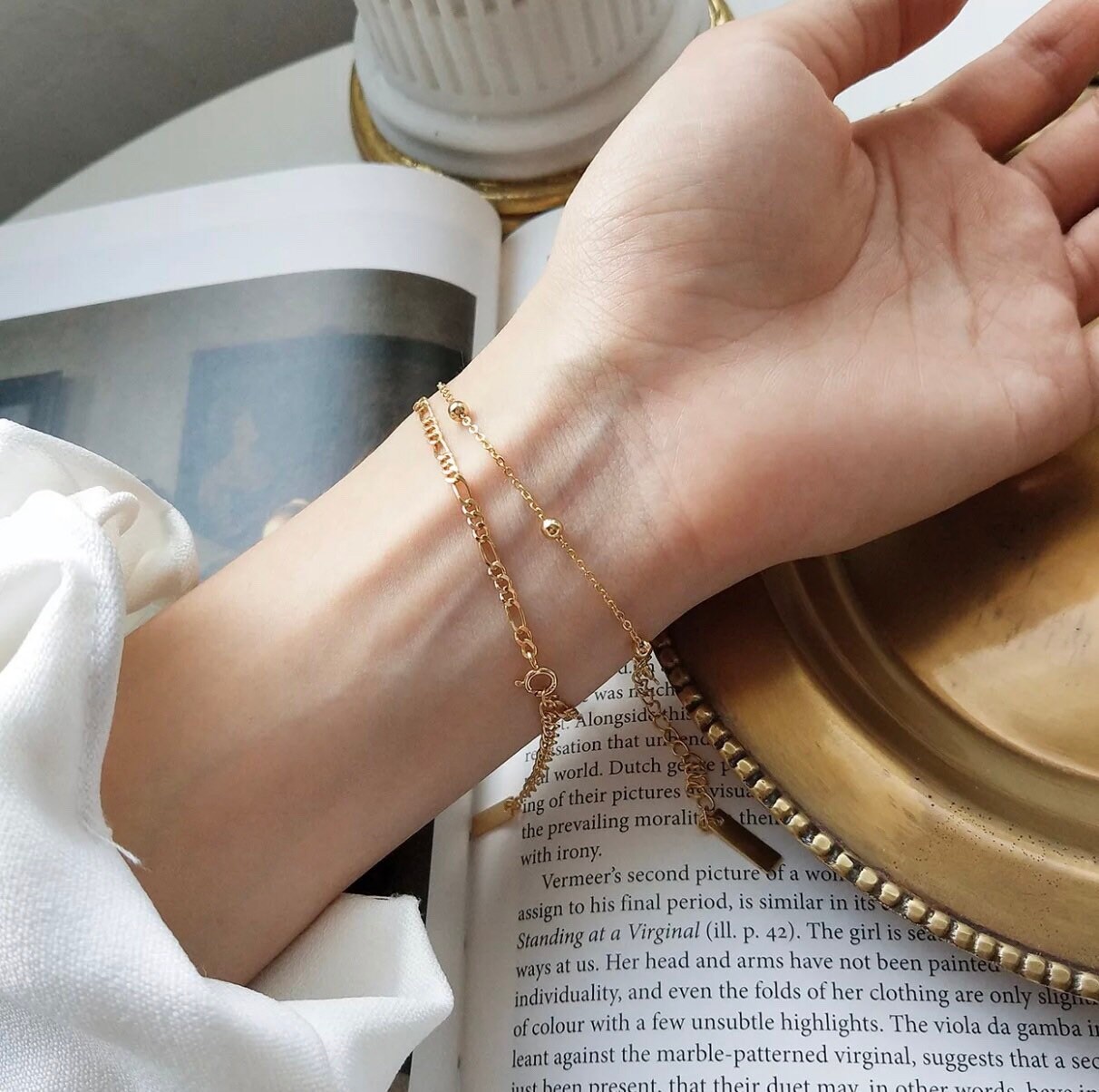 14K Gold Bracelet Gold Link Chain Bracelet Gold Filled - Etsy