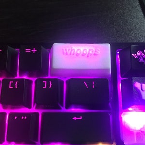 Custom whoops Backspace Keycap 3D Printed - Etsy
