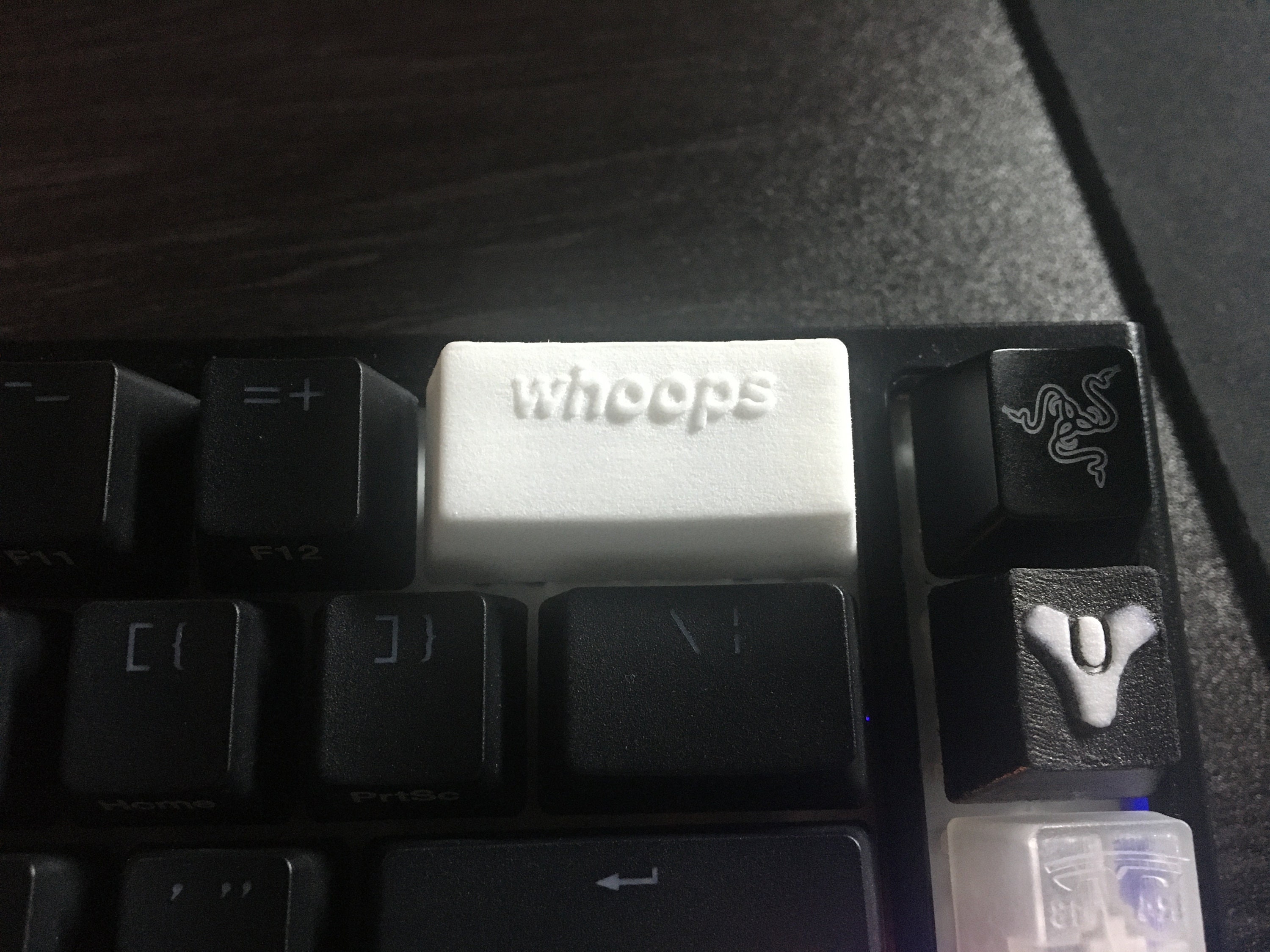 Custom whoops Backspace Keycap 3D Printed - Etsy