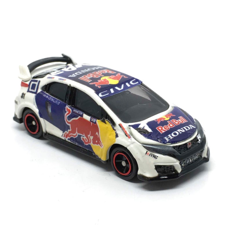 Custom Car From Tomica Honda Civic Type R - Sticker Red Bull - Scale 1/ ...