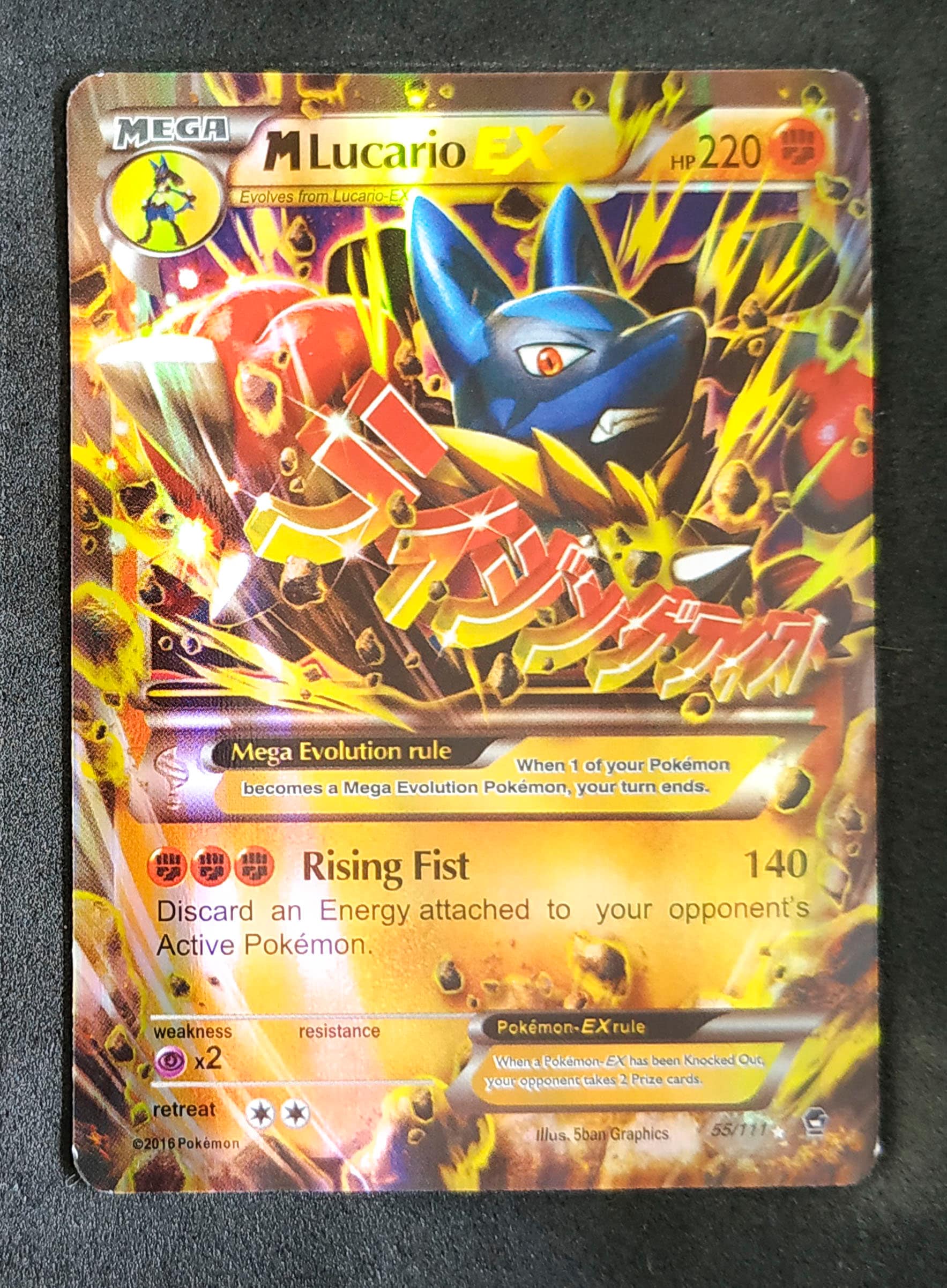 Mega Evolution Lucario Card