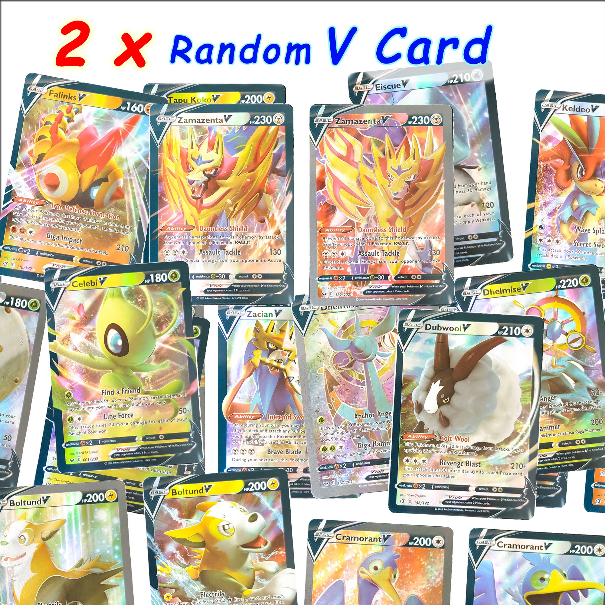Pokemon Card Custom Random Set of 12 Cards GX Mega Ex Ex V - Etsy