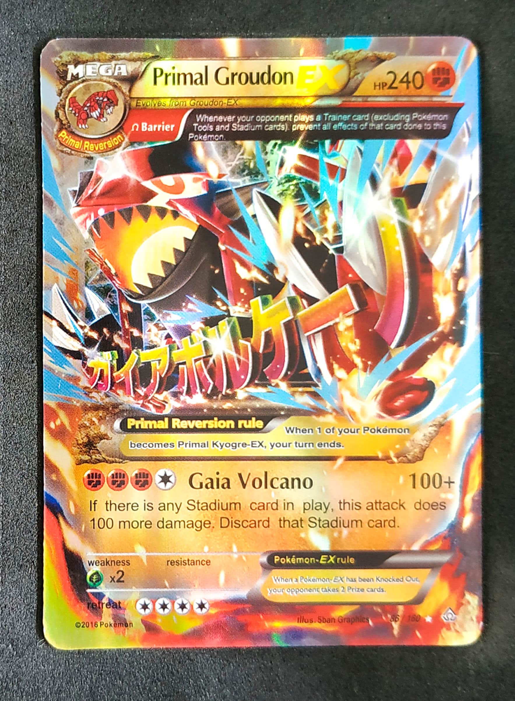Mega Groudon Card