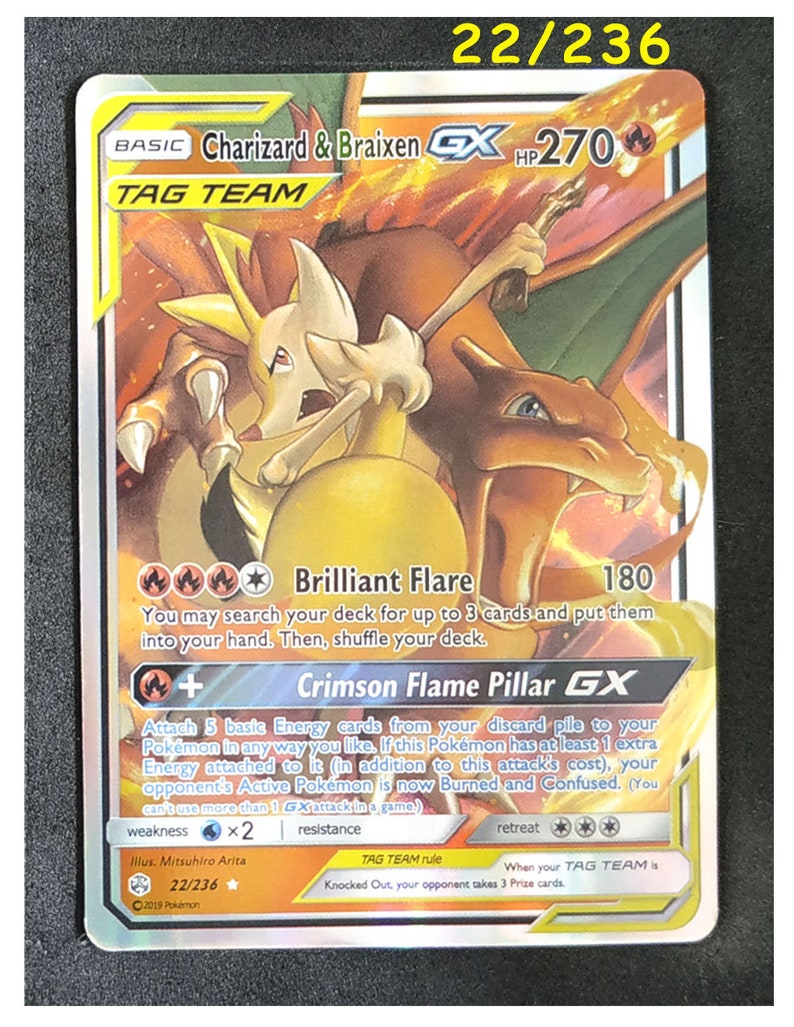 Charizard Braixen Snorlax Eevee Gardevoir Sylveon Tag Team - Etsy
