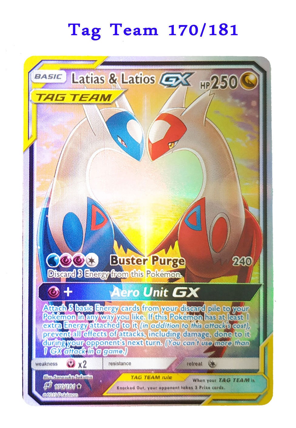 Pokemon Card Tag Team and GX Latias & Latios 113/181 170/181 | Etsy