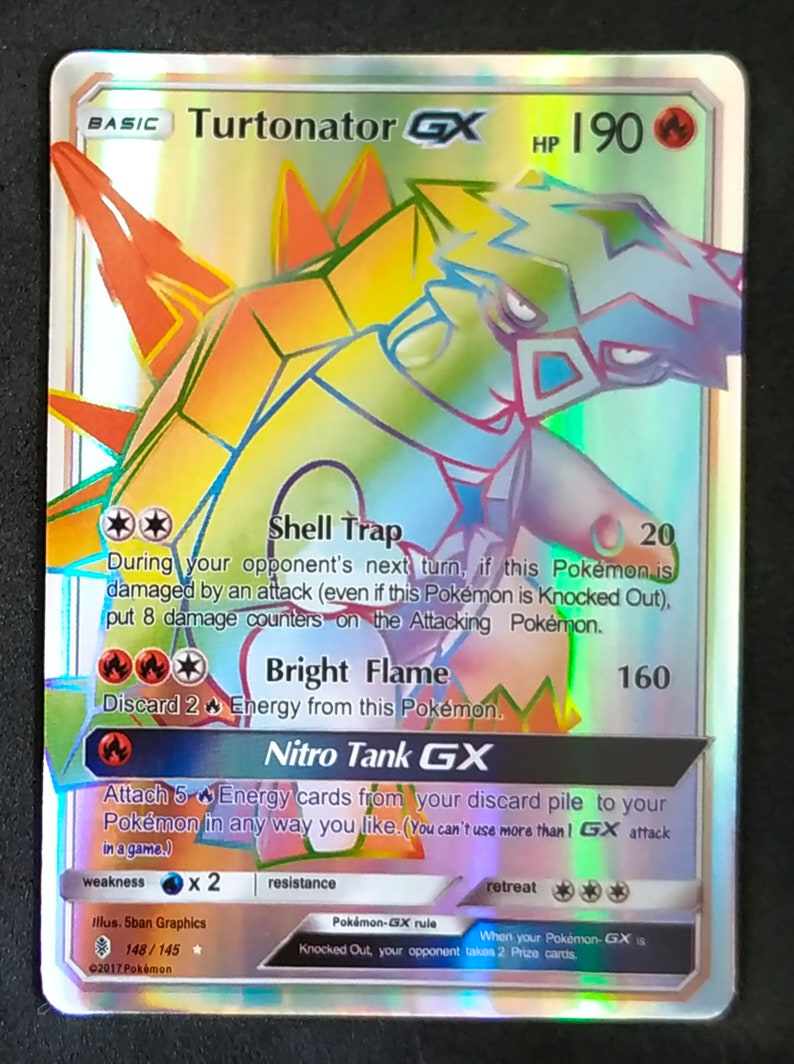 Turtonator Vikavolt Wishiwashi Set of 8 Cards GX Card - Etsy